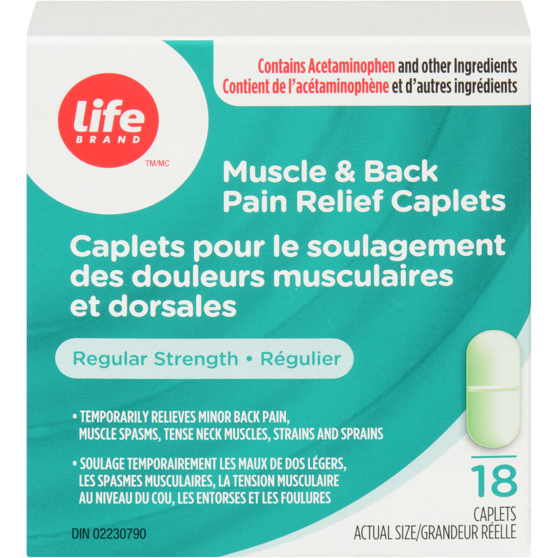 Life Brand LB Muscle and Back Relief Caplets - CTC Health