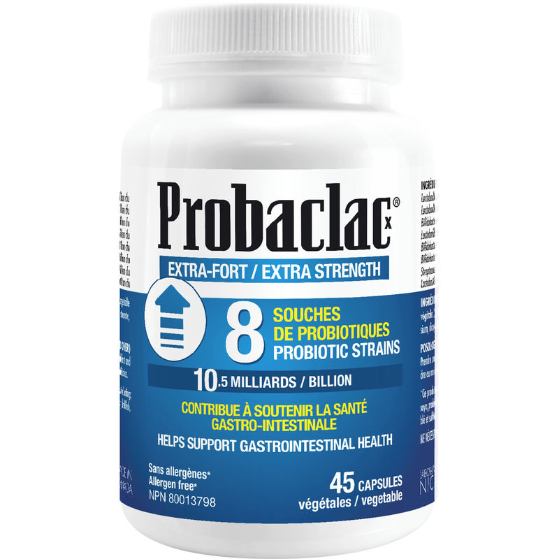 Probaclac Extra-Strength 45 Capsules - Multi-Strain Probiotic Formula ...