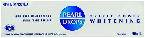 Pearl Drops Triple Power Whitening Toothpaste, 90mL 90mL - CTC Health