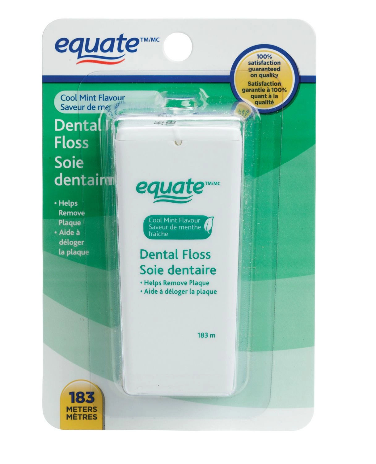 Equate Cool Mint Flavour Dental Floss - CTC Health