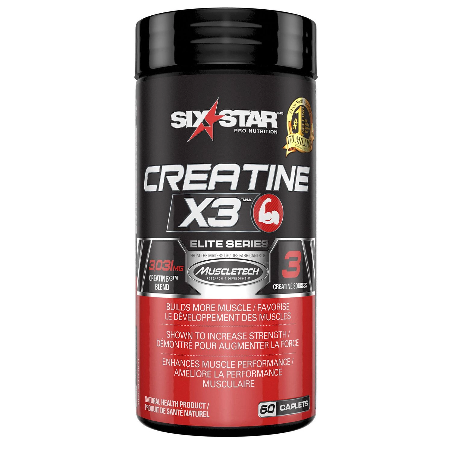 Six Star Elite Series Creatine X3 Capsules, 60ct 60 CAPLETS - CTC Health