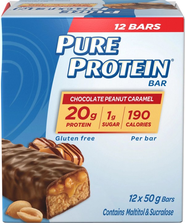 Pure Protein Chocolate Peanut Caramel 12 Pack 600g - CTC Health