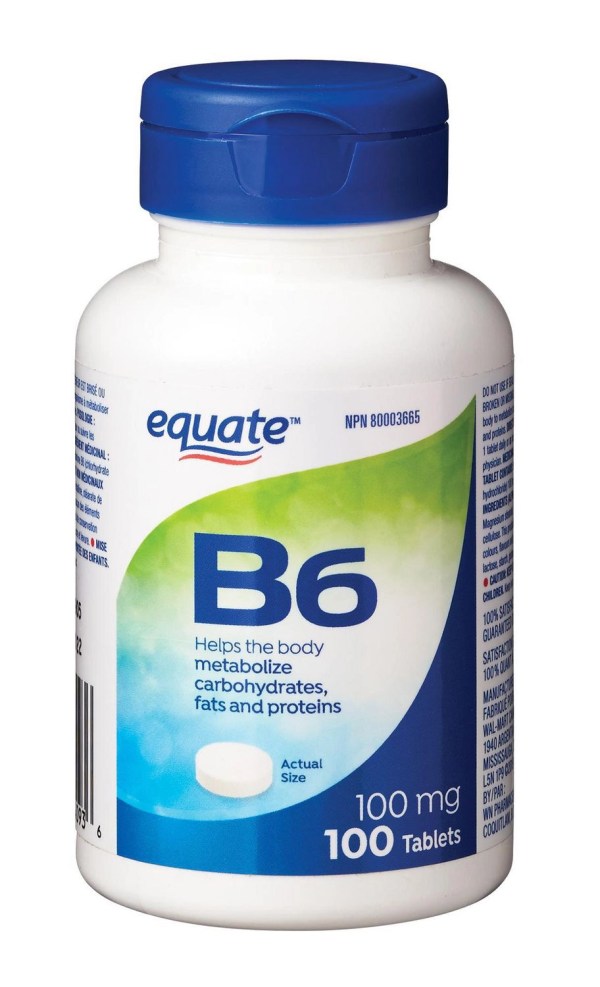 Equate Vitamin B6 100mg 100 Tablets - CTC Health