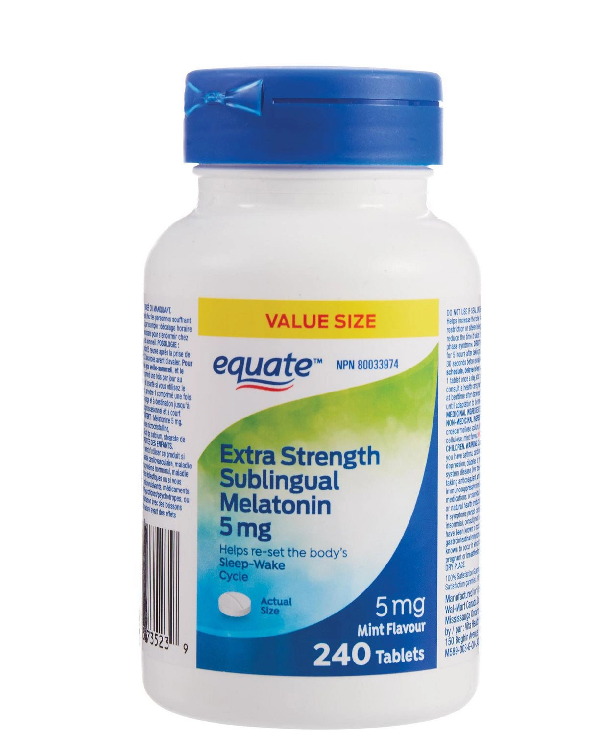 Vita He 5mg Mint Flavour Melatonin Tablets 240 Tablets - CTC Health