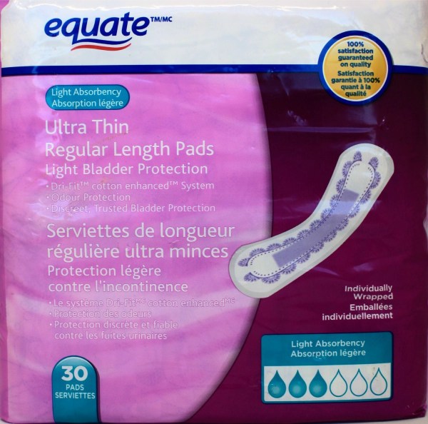 Equate Light Bladder Control Pads - CTC Health