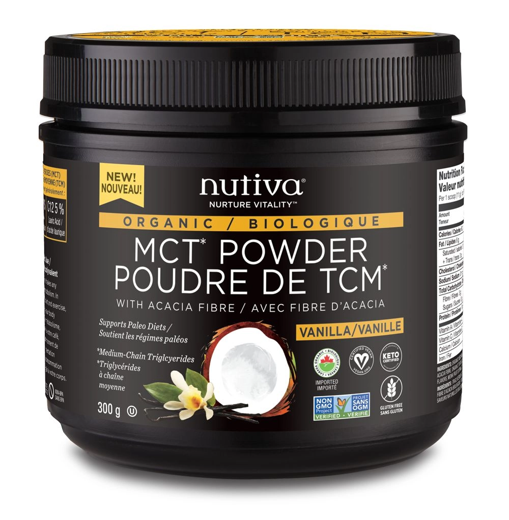 Nutiva MCT Powder Vanilla 300 g - CTC Health