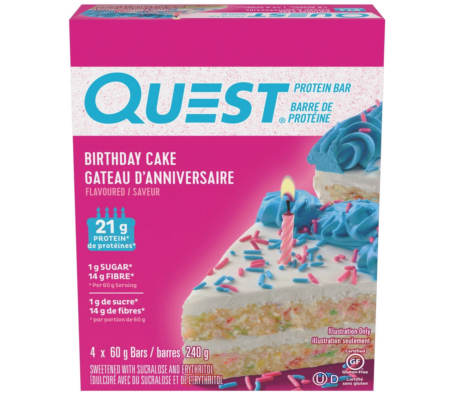 Quest Birthday Cake Protein Bar 240g - CTC Health