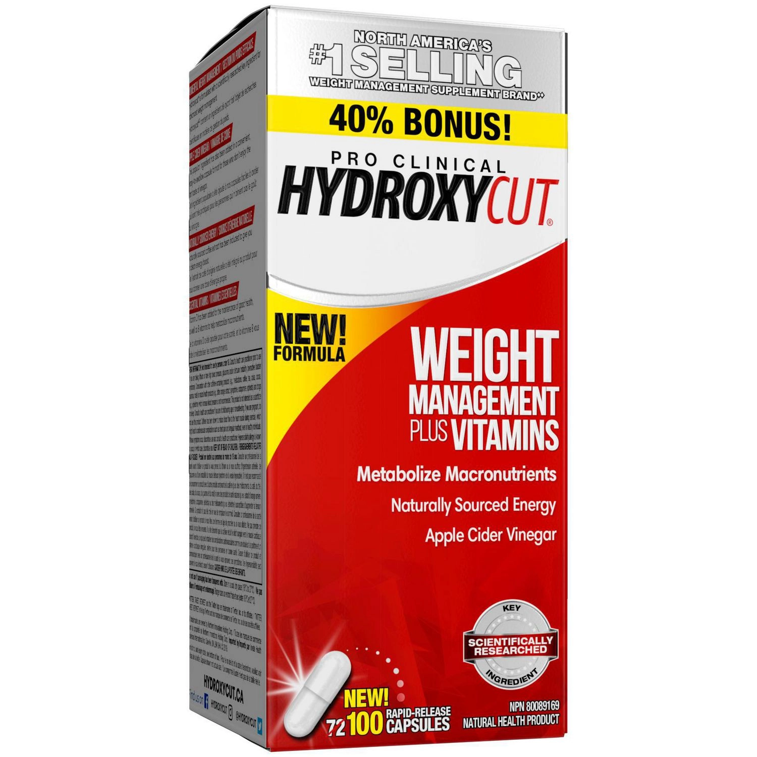 Hydroxycut Pro Clinical Weight Loss Supplements 100 CAPSULES - CTC Health