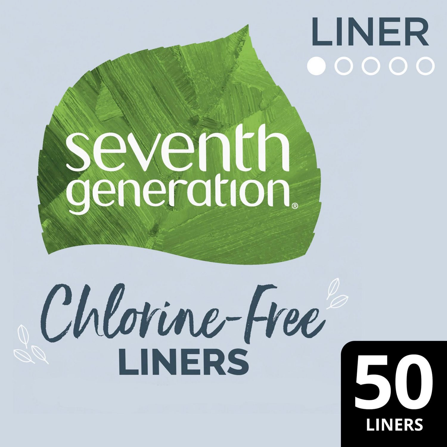 Seventh Generation Pantiliners Pads Light Absorbency Free & Clear 50 ...