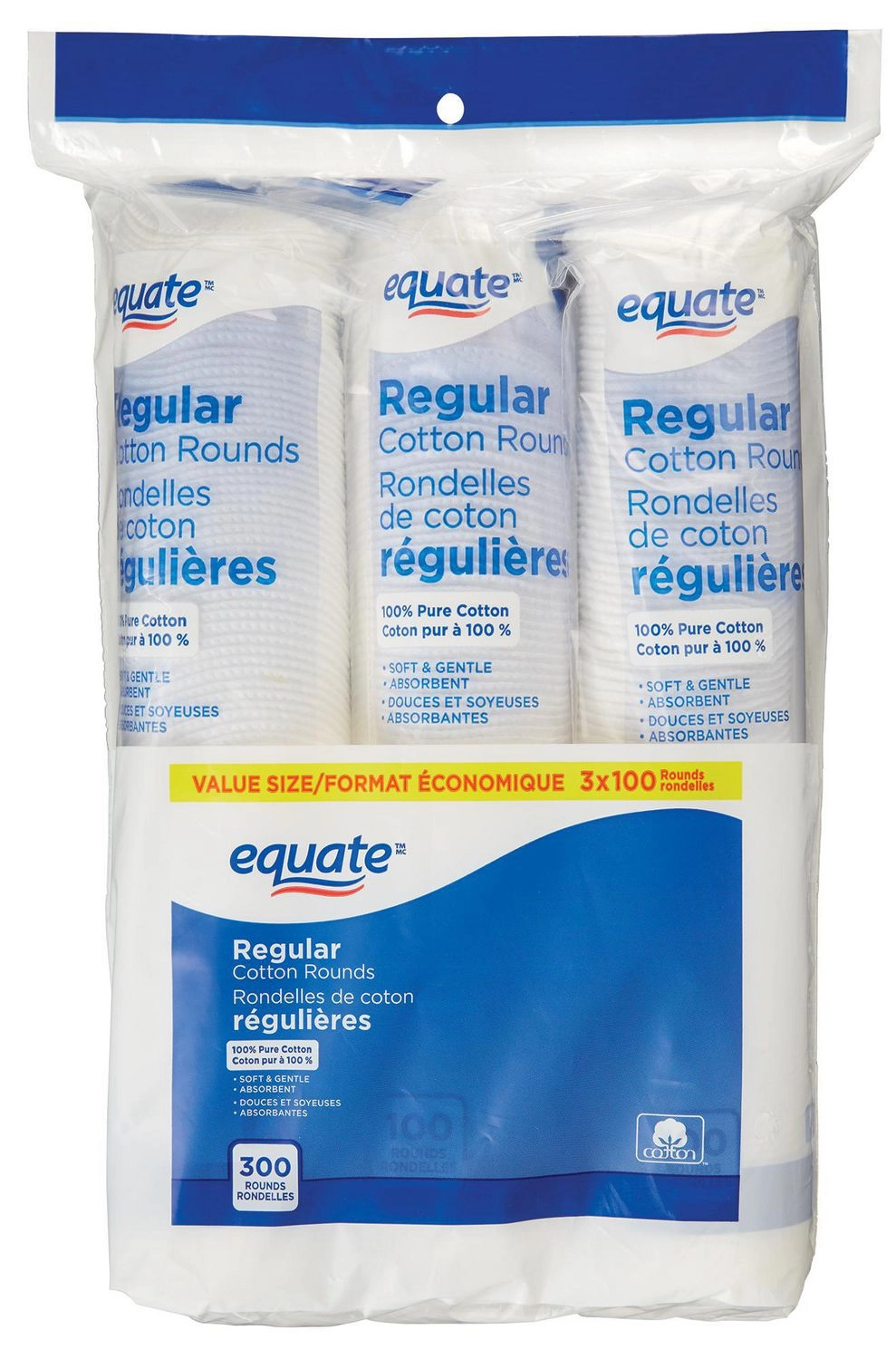 Equate Regular Cotton Rounds Value Pack - CTC Health