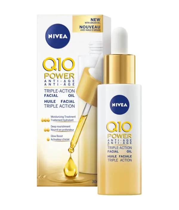 NIVEA Q10 Power Anti-Age Triple-Action Facial Oil - CTC Health