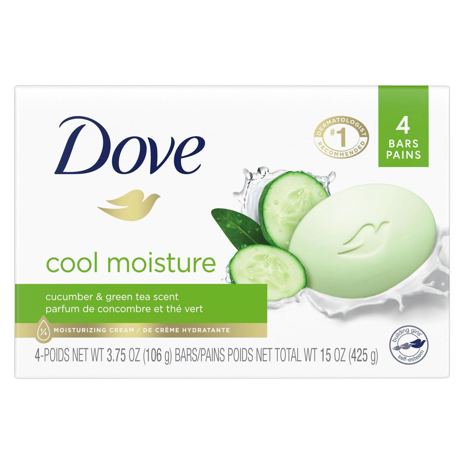 Dove Cucumber and Green Tea Beauty Bar 106 g - CTC Health