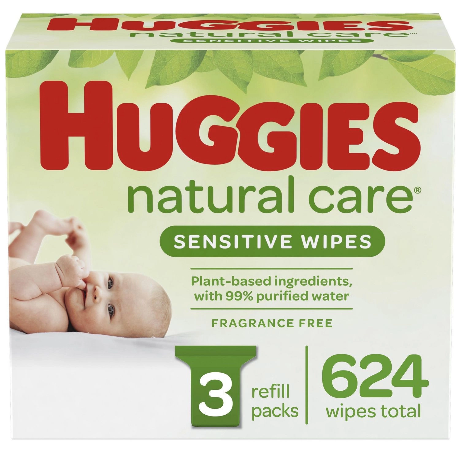 Huggies Natural Care Sensitive Baby Wipes, Unscented 624 Count - CTC Health
