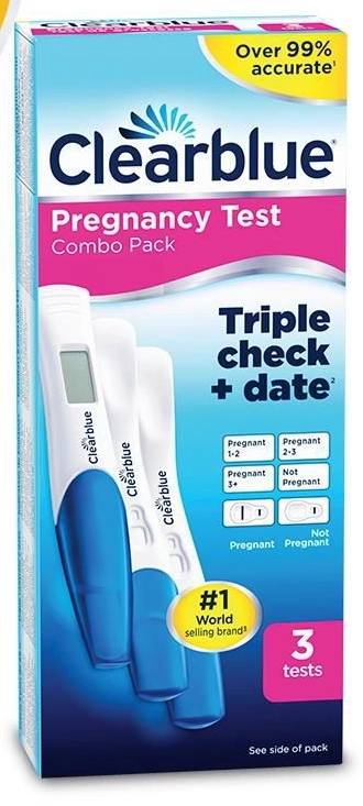 Clearblue Triple Check & Date Home Pregnancy Test Combo Pack - CTC Health
