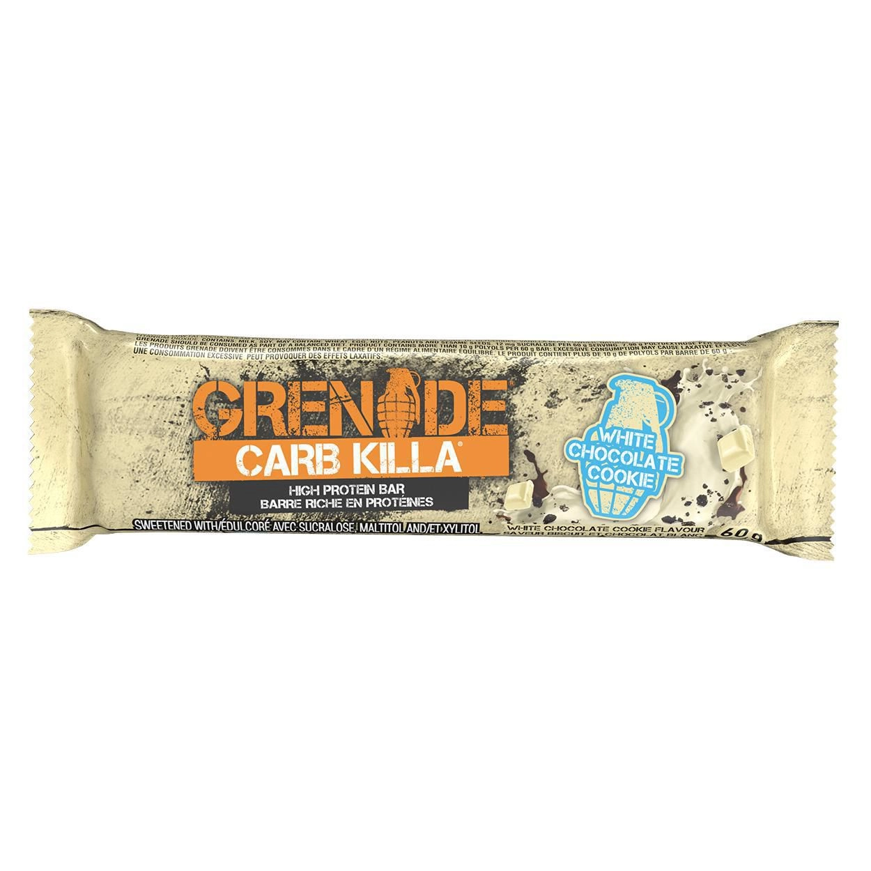 Carb Killa Protein Bar White Chocolate Cookie 60g - CTC Health