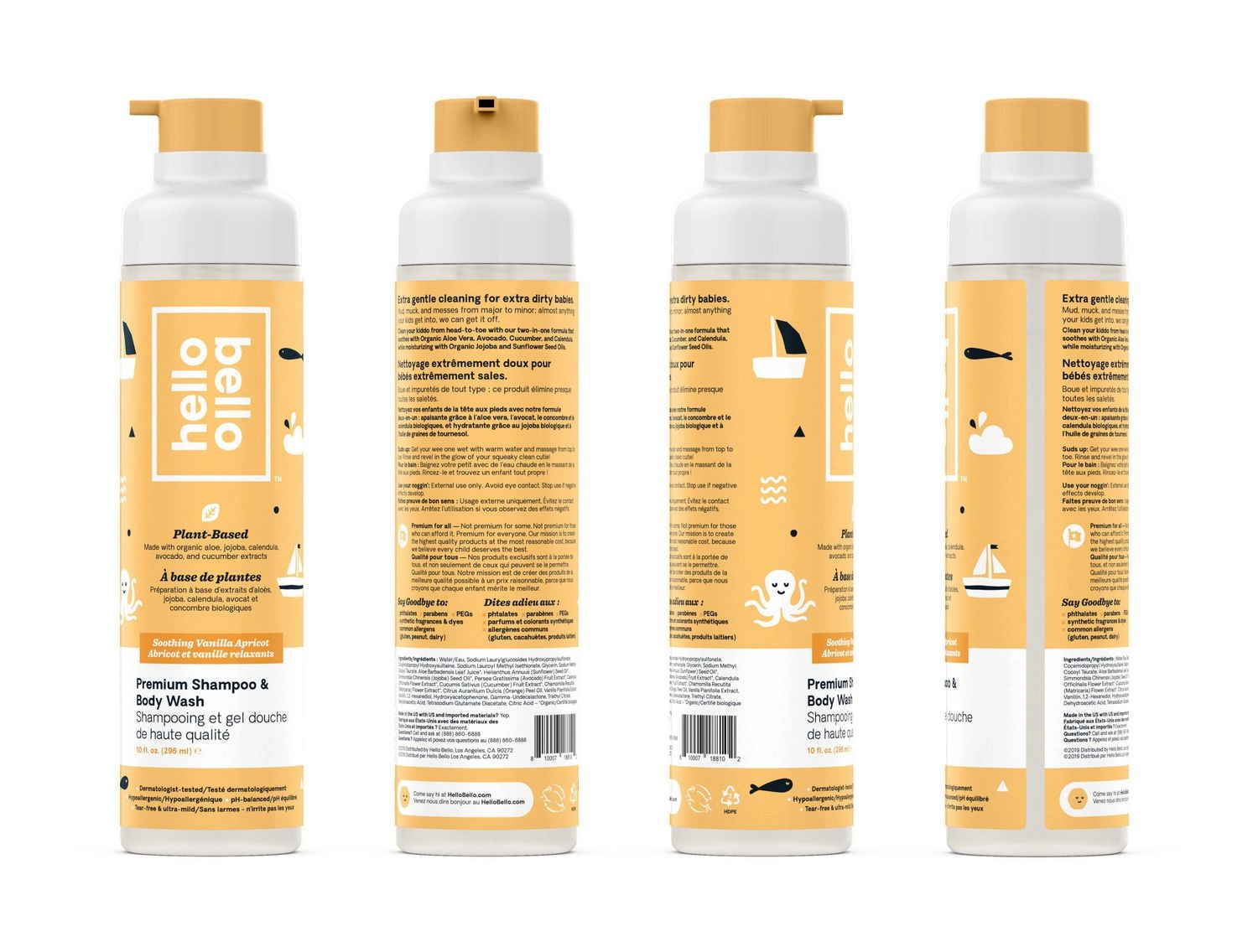 Hello Bello Premium Shampoo & Body Wash 296ml - CTC Health