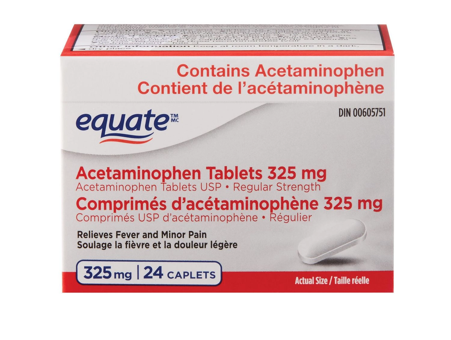 Acetaminophen Tablets 325 mg 24 CAPLETS - CTC Health
