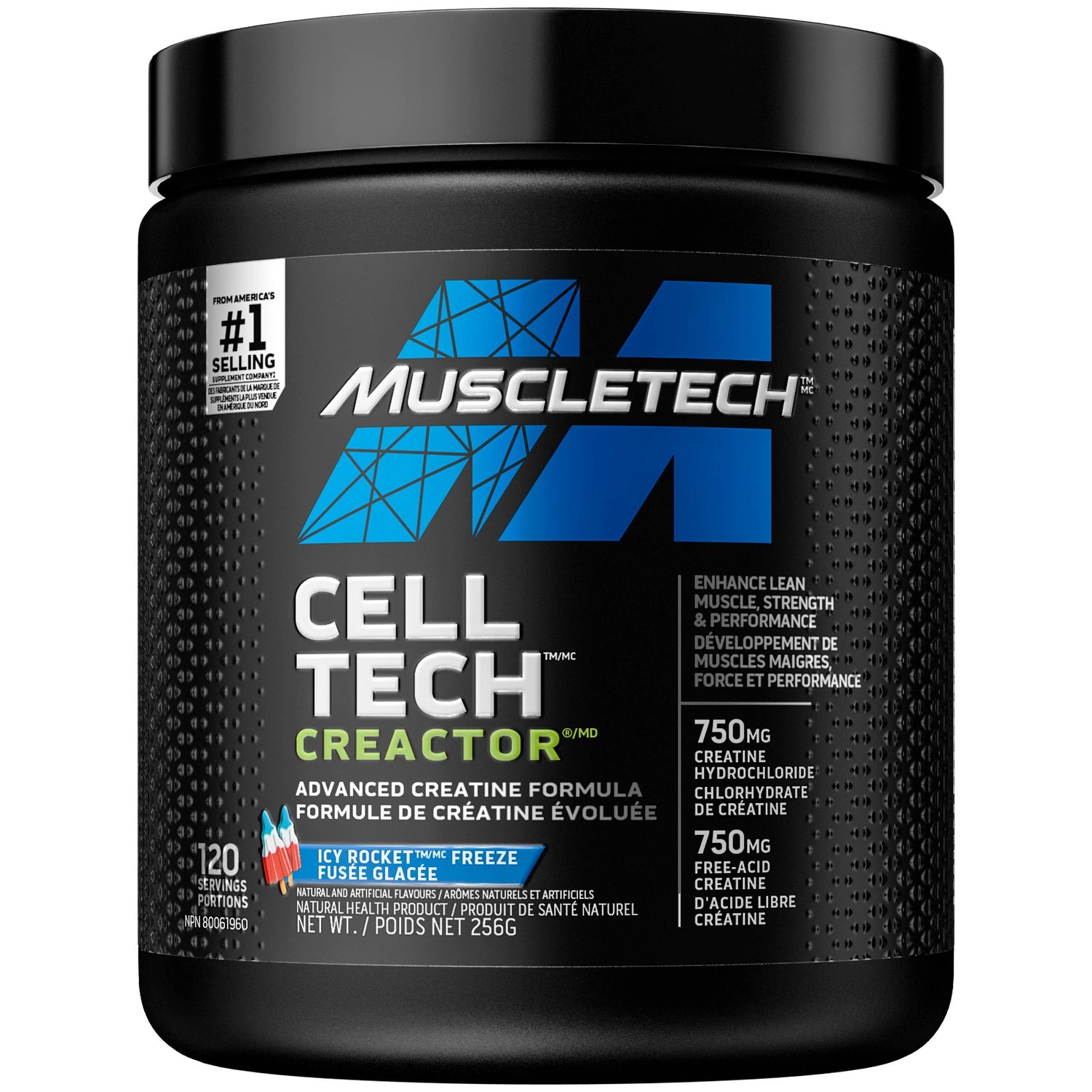 Muscletech Creatine Powder, Cell-Tech Creactor Creatine HCl, Post ...
