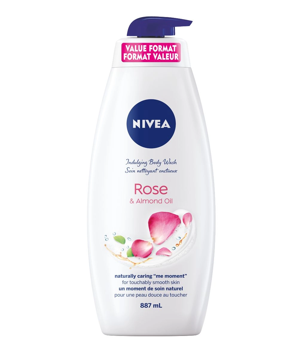 NIVEA Rose and Almond Oil Body Wash 887 mL - CTC Health