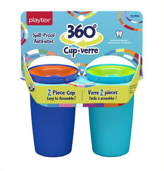 Playtex Baby Sipsters Sippy Cup - 360 - Royal Blue & Ocean Teal - CTC ...
