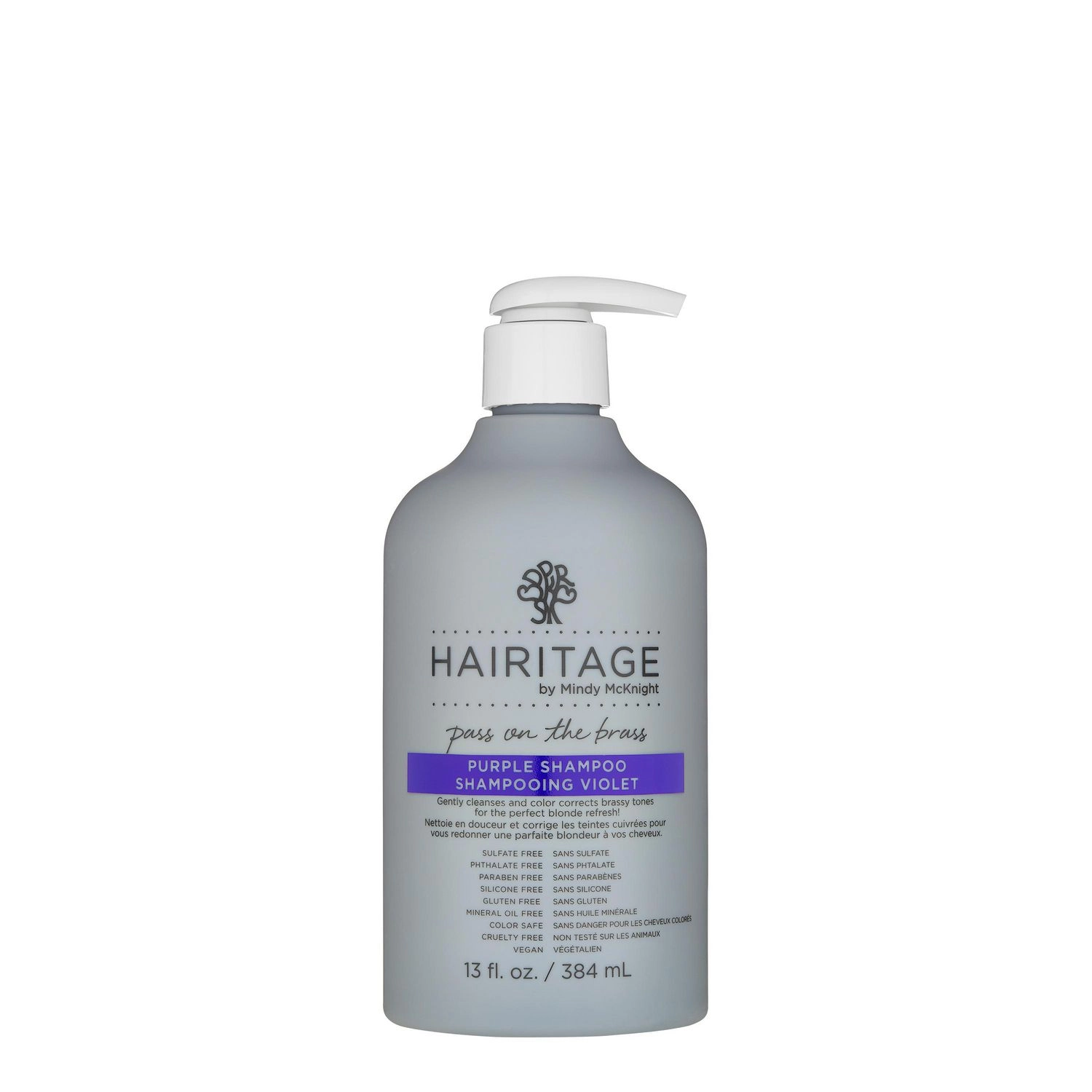 Hairitage Pass On The Brass Purple Shampoo 384 mL - CTC Health
