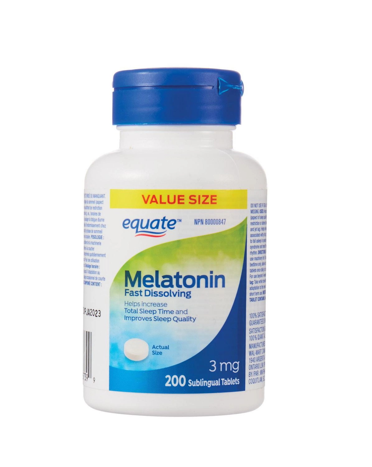 Equate Melatonin Fast Dissolving 3mg - CTC Health