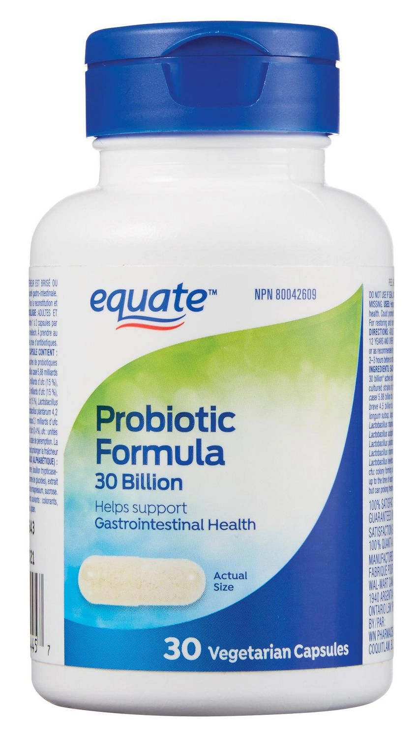 Equate Probiotic Formula 30 Billion 30 Vegetarian Capsules - CTC Health