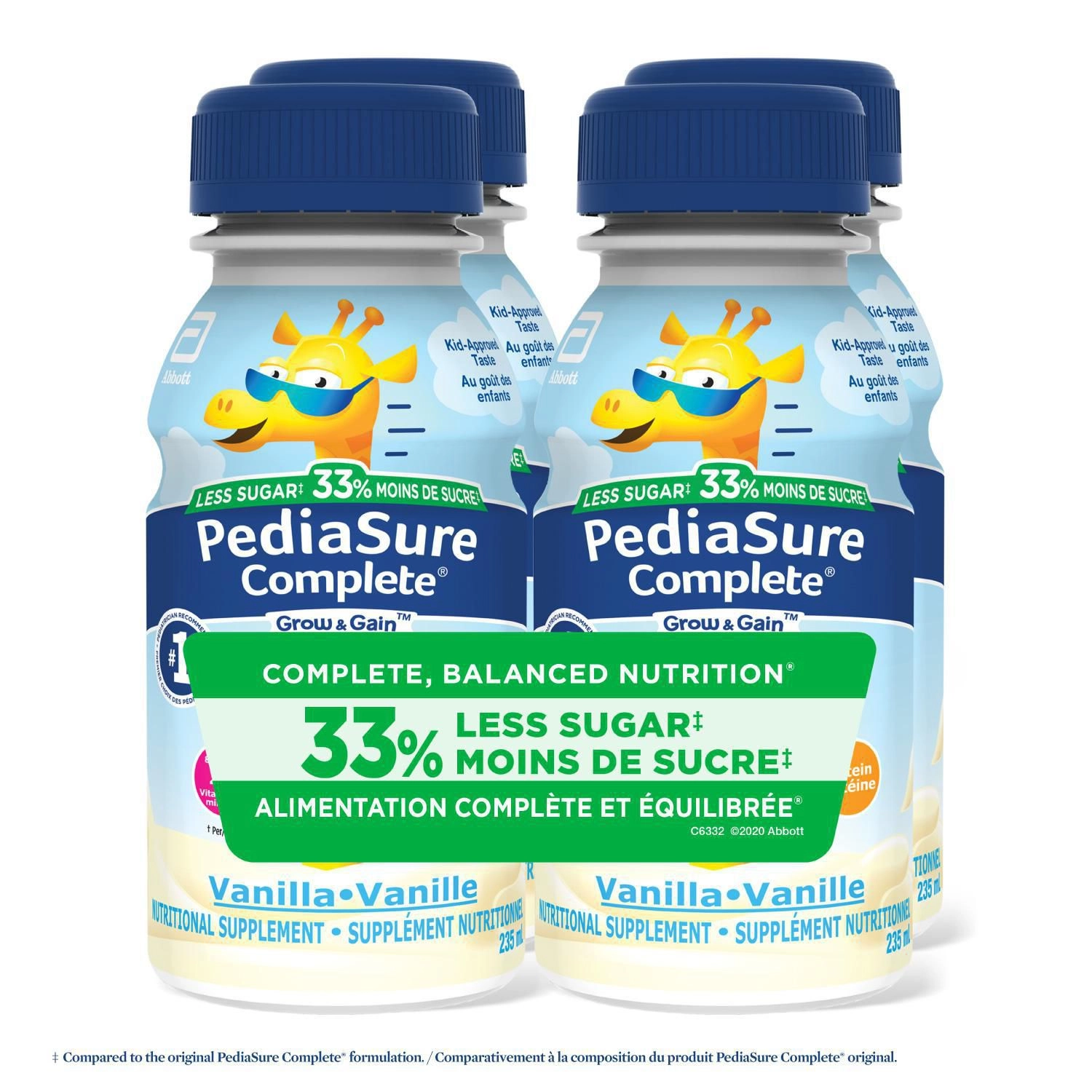 PediaSure Complete® Reduced Sugar, Nutritional Supplement, 4 x 235 mL ...