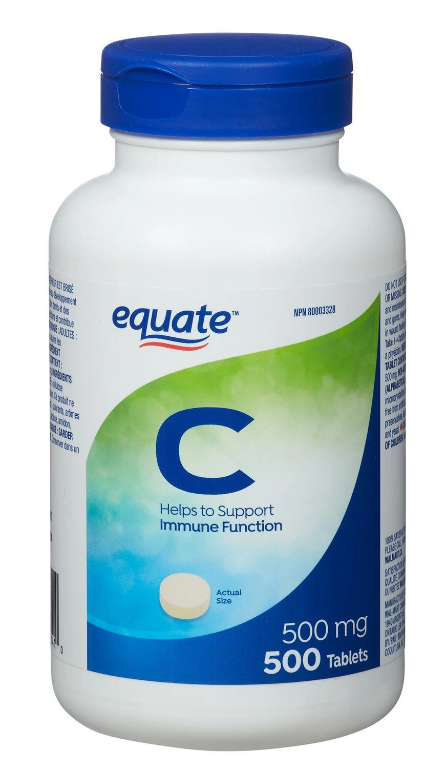 Equate Vitamin C 500mg Tablets 500 Tablets - CTC Health