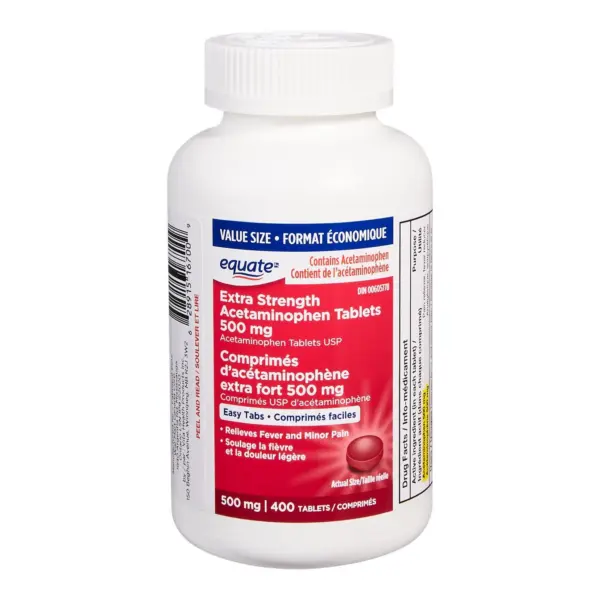 Equate Extra Strength Acetaminophen Tablets 500 mg 400 tablets - CTC Health
