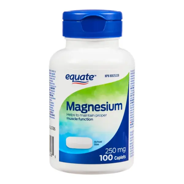 Equate Magnesium 250mg 100 Caplets - CTC Health