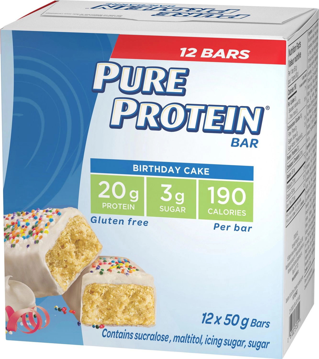 Pure Protein Birthday Cake 12x50G 600g - CTC Health