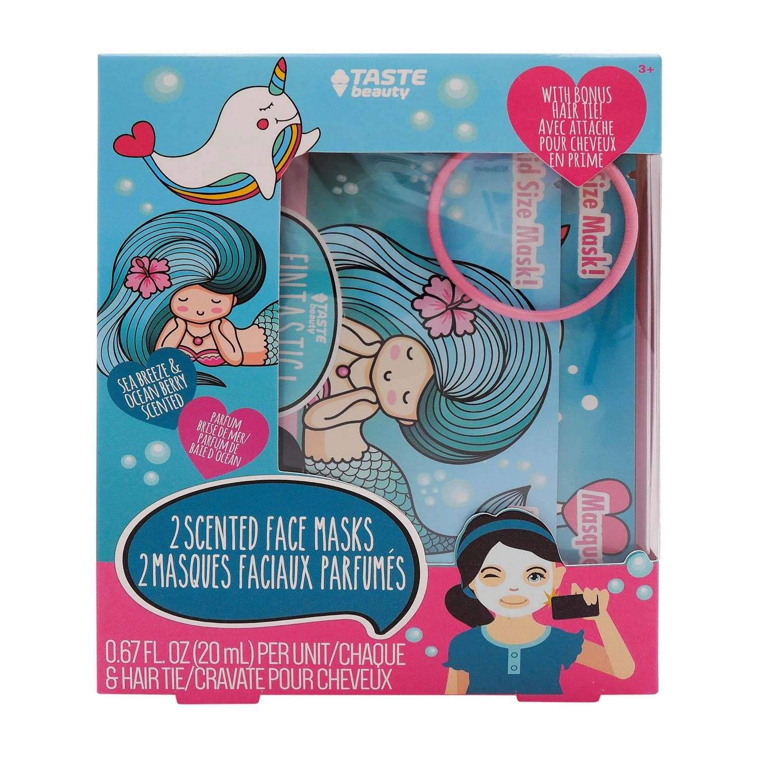 Mermaid 2pk Scented Face Masks 20 mL - CTC Health