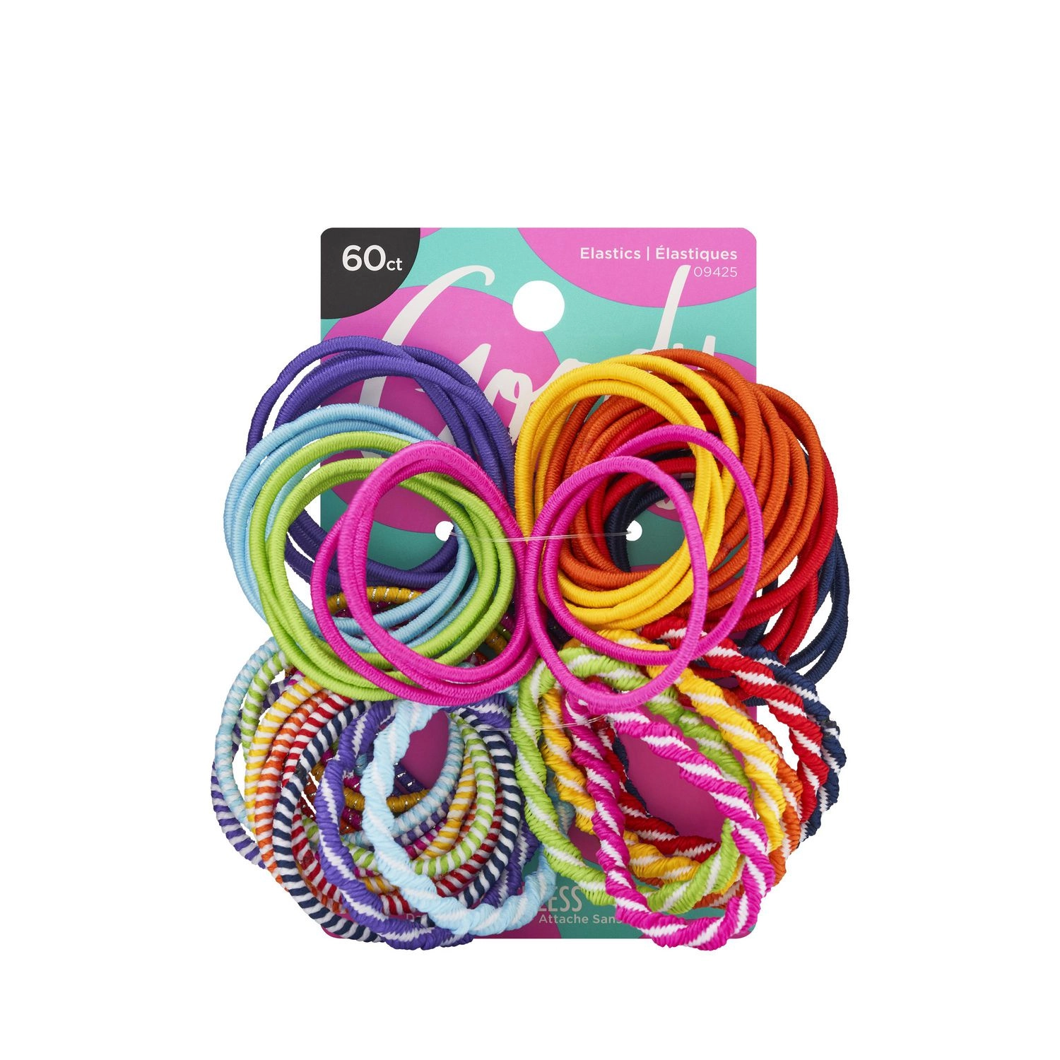 Goody Ouchless Styling Essentials Hair Elastics, Girls Assorted Hair ...