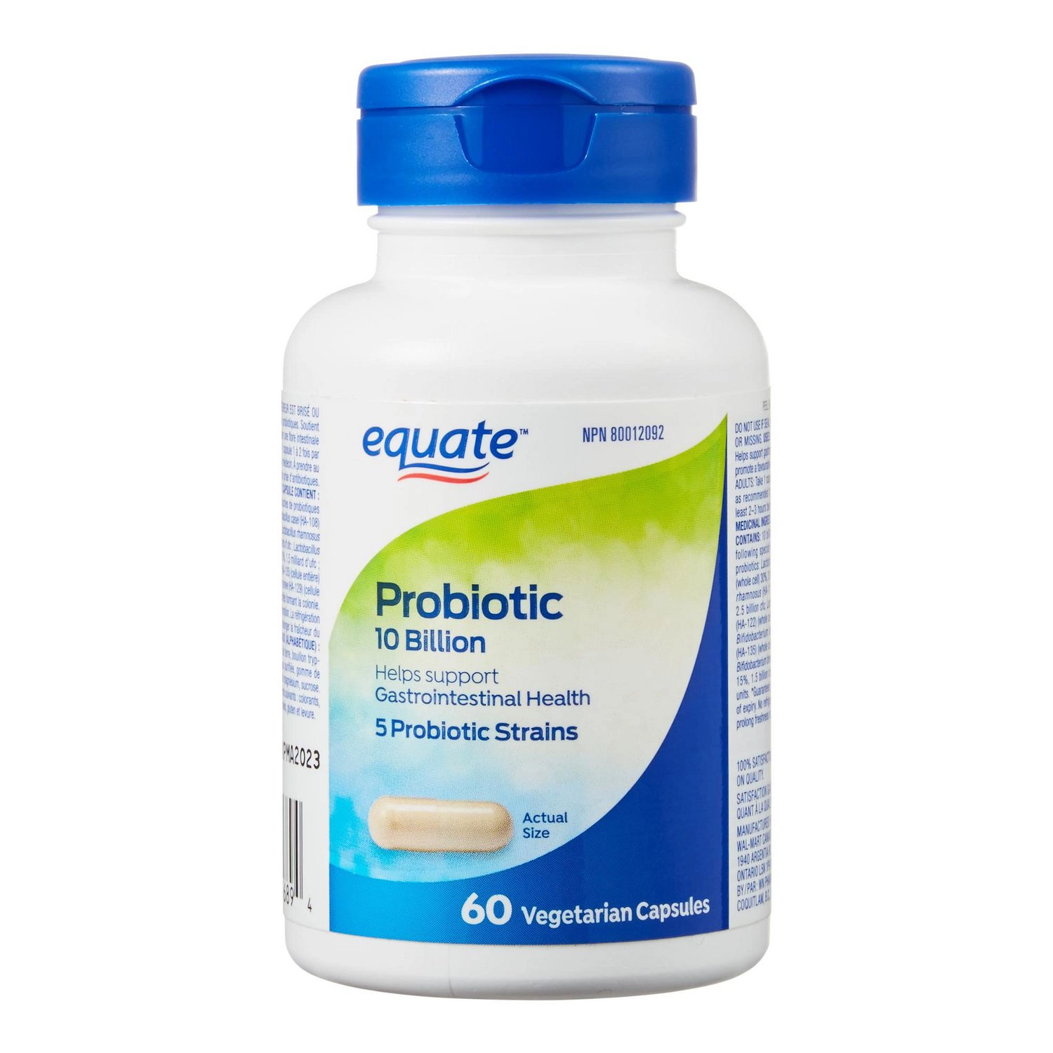 Equate Probiotic 10 Billion 60 vegetarian Capsules - CTC Health