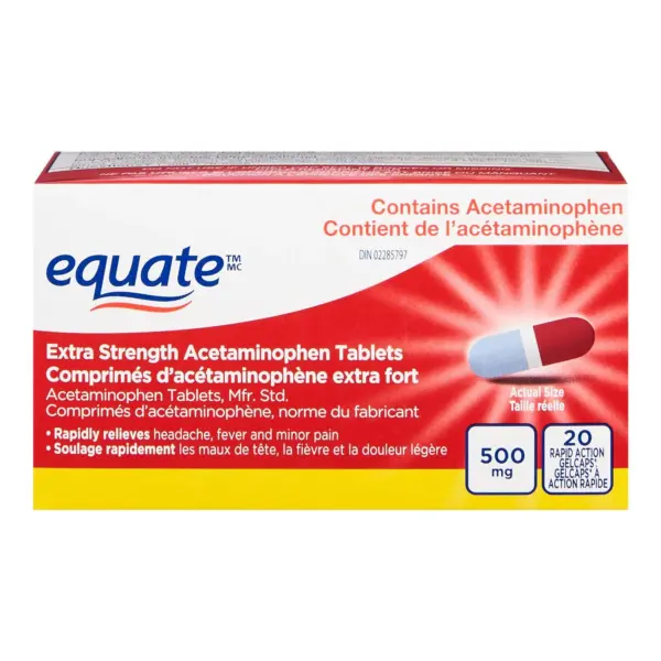 Equate Extra Strength Acetaminophen Tablets - CTC Health