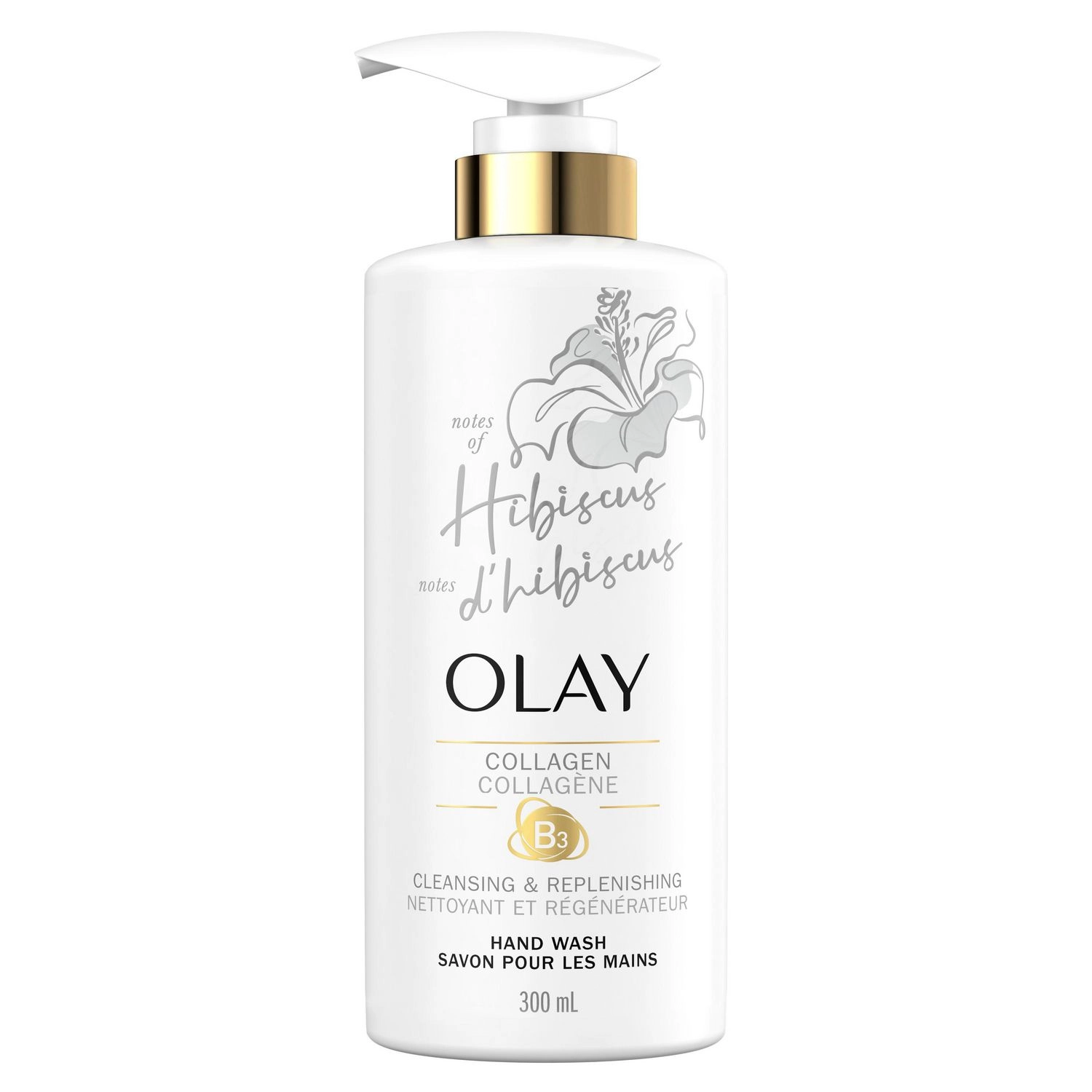 Olay Cleansing & Replenishing Hand Wash with Vitamin B3 + Collagen 300 ...