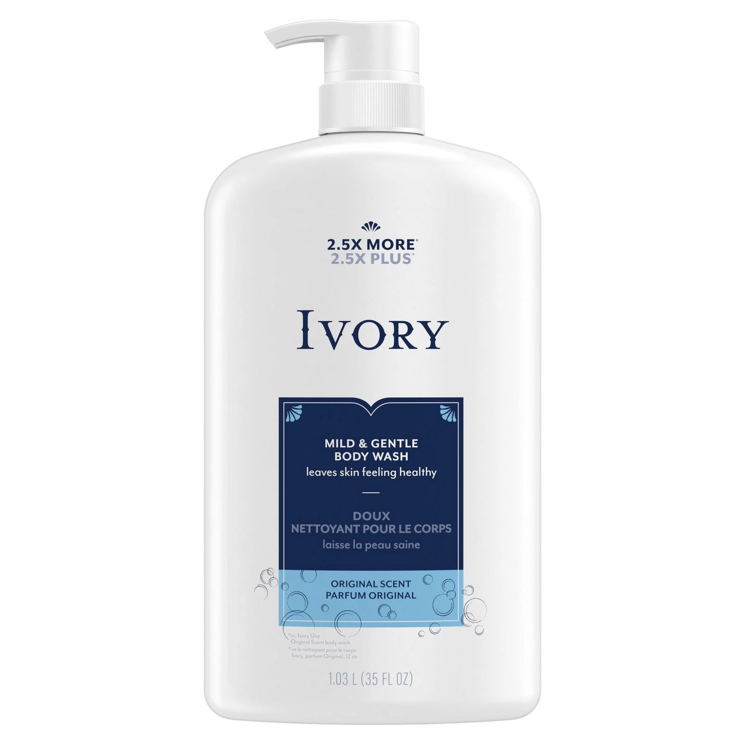 Ivory Mild & Gentle Body Wash, Original Scent 1.03 L - CTC Health