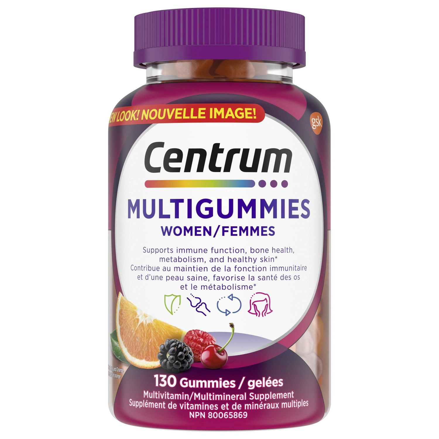 Centrum MultiGummies Women’s Multivitamin Supplement Gummies, 130 Count ...