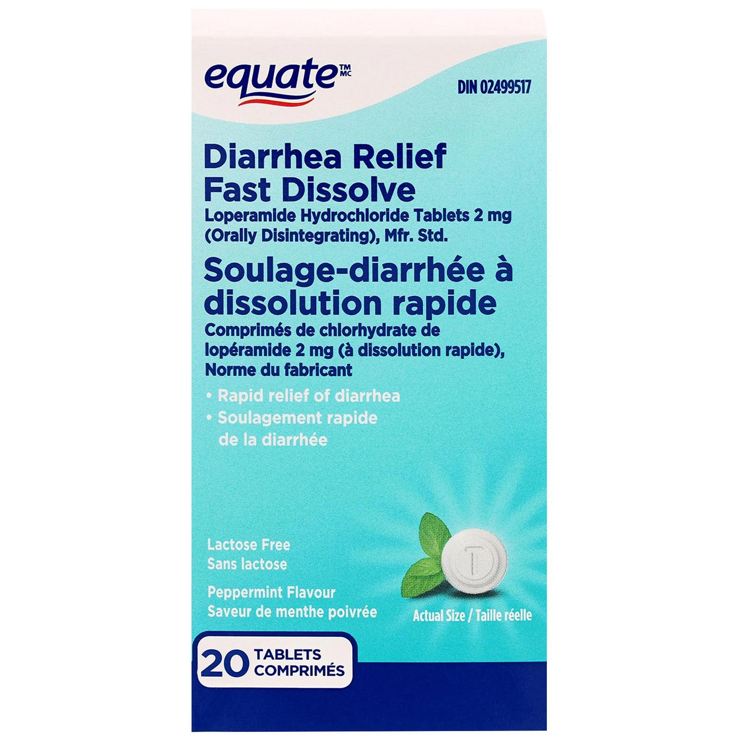 Diarrhea Relief Fast Dissolve 20 tablets - CTC Health