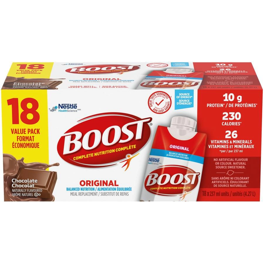 BOOST Original Meal Replacement Drink – Chocolate 18×237 ml - CTC Health