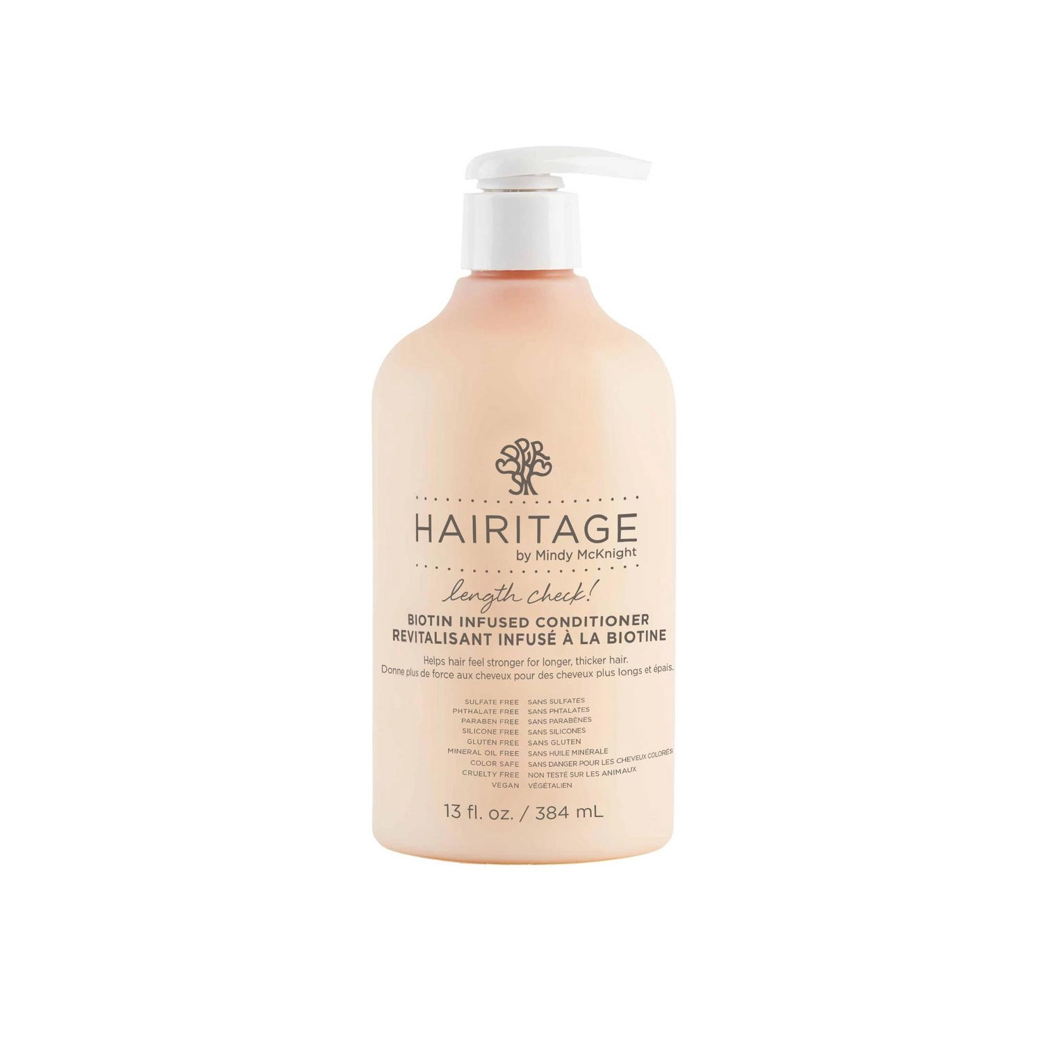 Hairitage Length Check! Biotin Infused Conditioner 384 mL - CTC Health