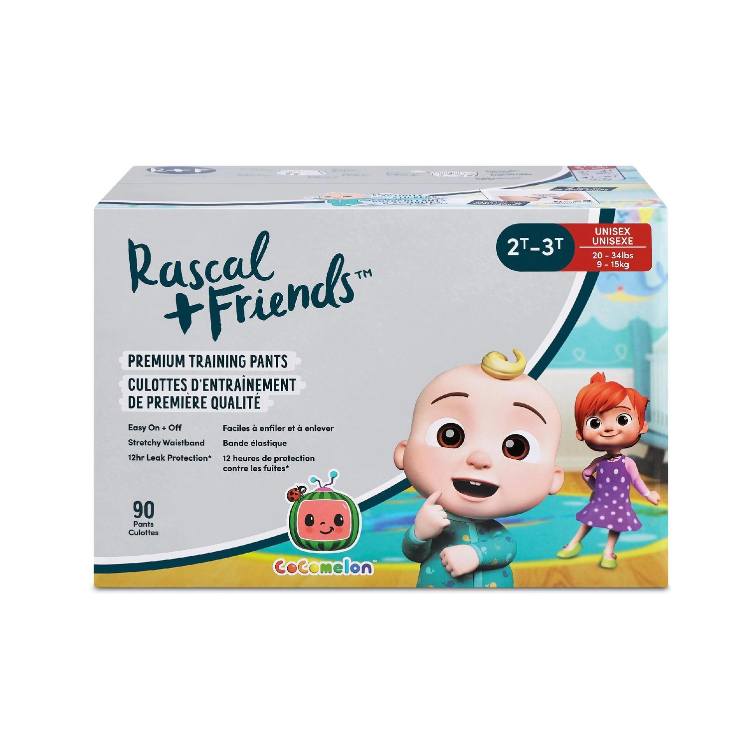 Rascal + Friends CoComelon Training Pants - Jumbo Box 90 Count - CTC Health