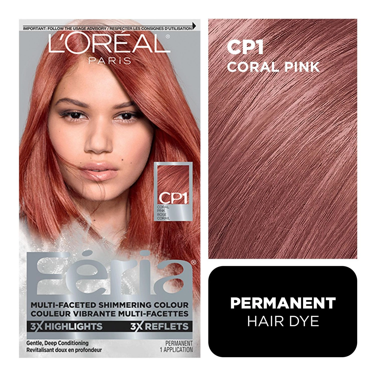 L’Oreal Paris Feria CP1 Coral Pink Hair Dye - CTC Health