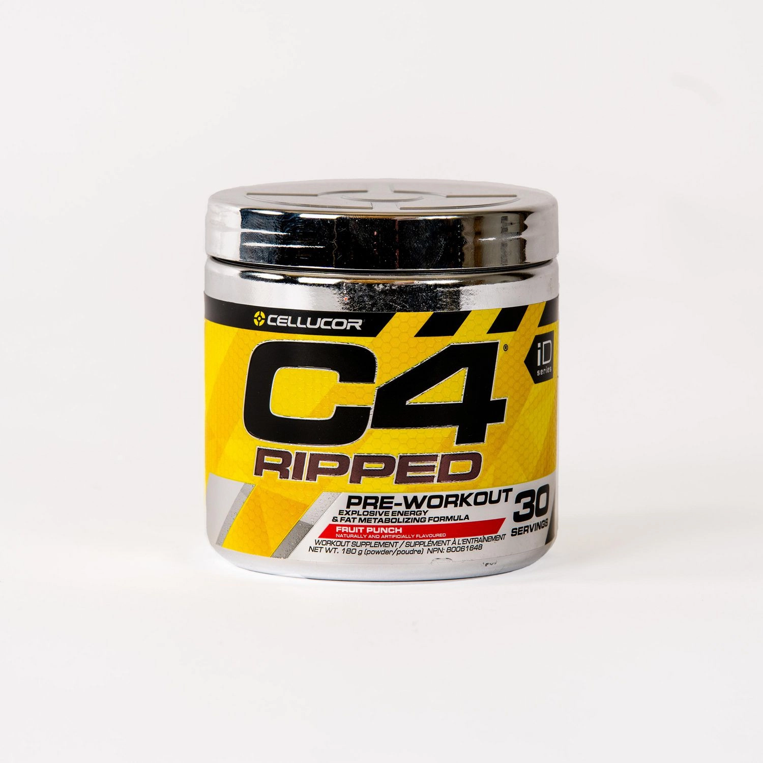 C4 Ripped Pre Workout Powder - Fruit Punch Flavor 180 g - CTC Health