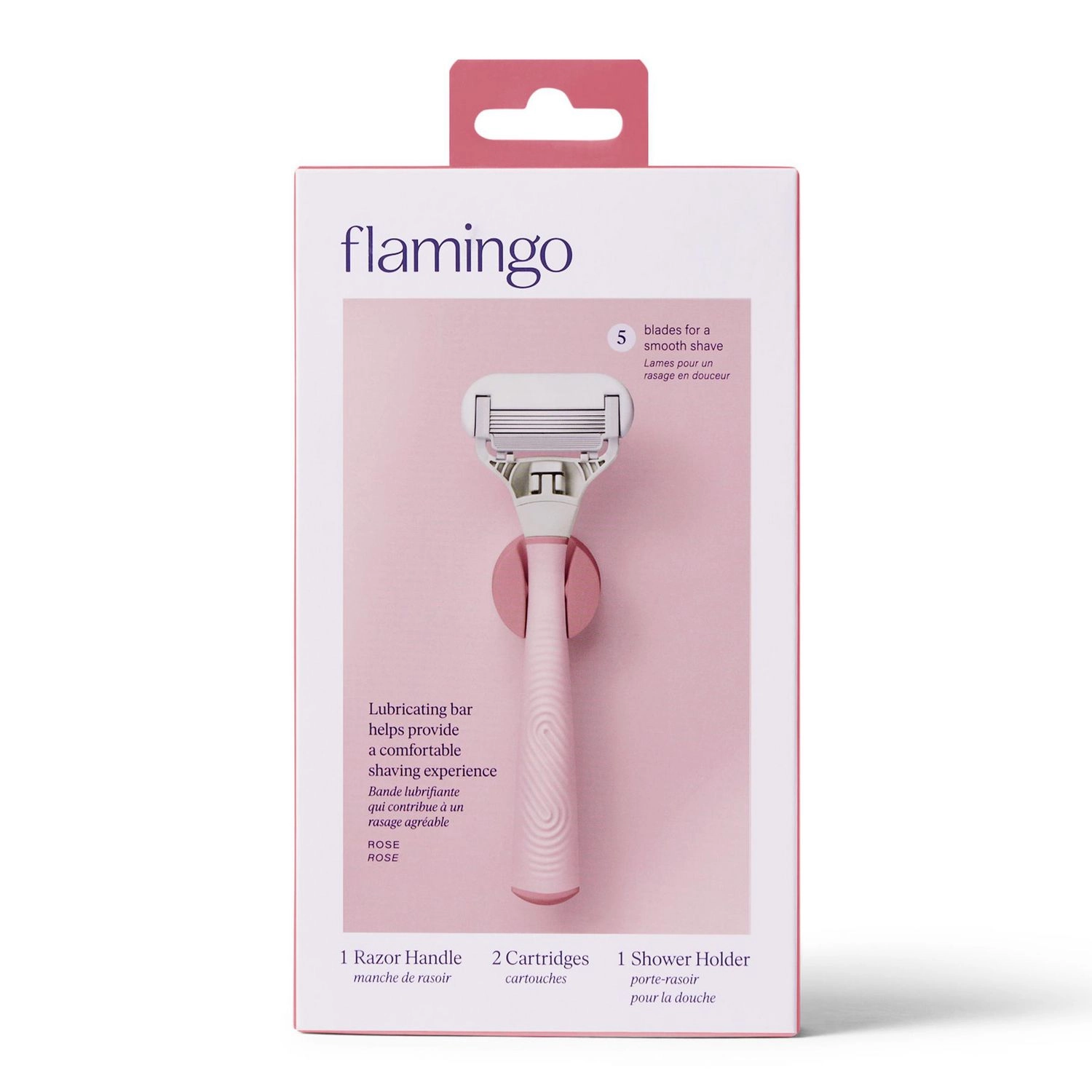 Flamingo 5-Blade Women’s Razor - Rose - CTC Health