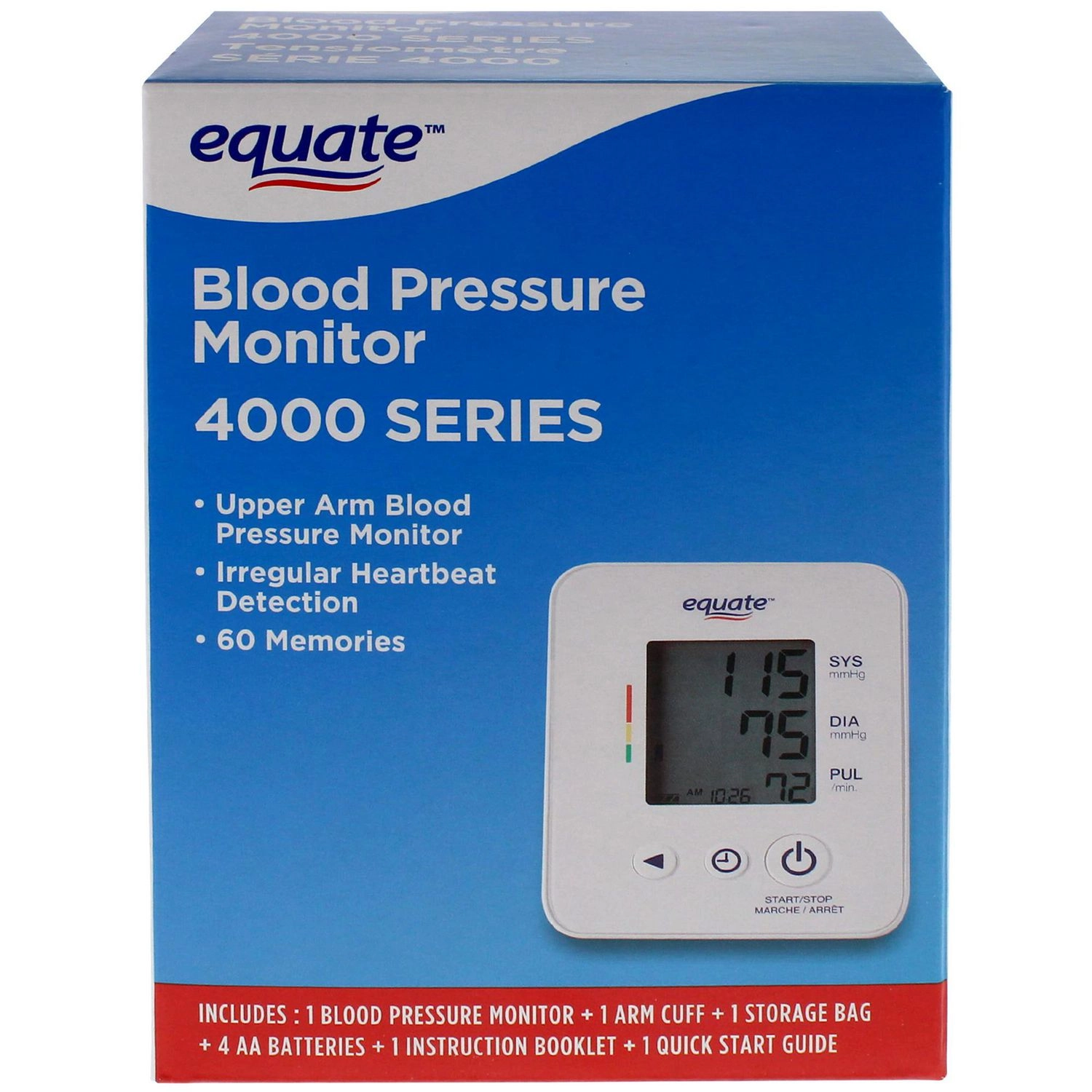 Equate 4000 Series Blood Pressure Monitor - CTC Health