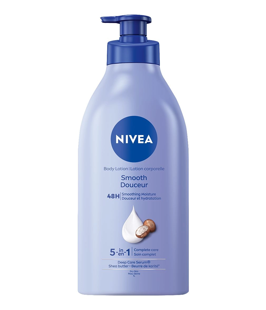 NIVEA Smooth Body Lotion, Value Size | 48H Shea Moisture for Dry Skin ...