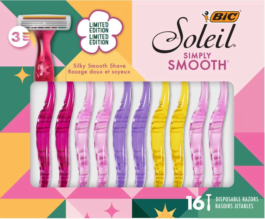 BIC Soleil Simply Smooth Women’s Disposable Razors, 16-Count - CTC Health