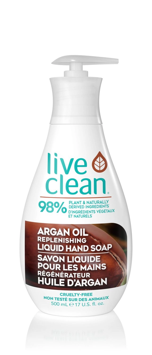 Live Clean Argan Oil Liquid Hand Soap 500 mL - CTC Health